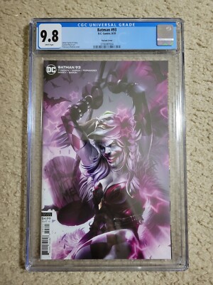 Batman # 93 , CGC 9.8 , Ltd Card Stock Variant , Francesco Mattina ...