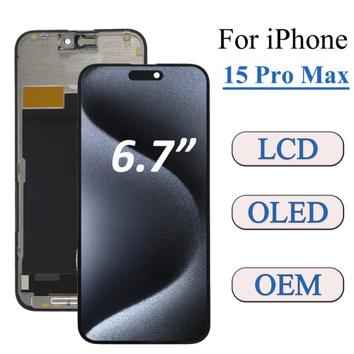 Soft OLED Display For iPhone 15 Pro Max LCD Touch Screen Replacement ...