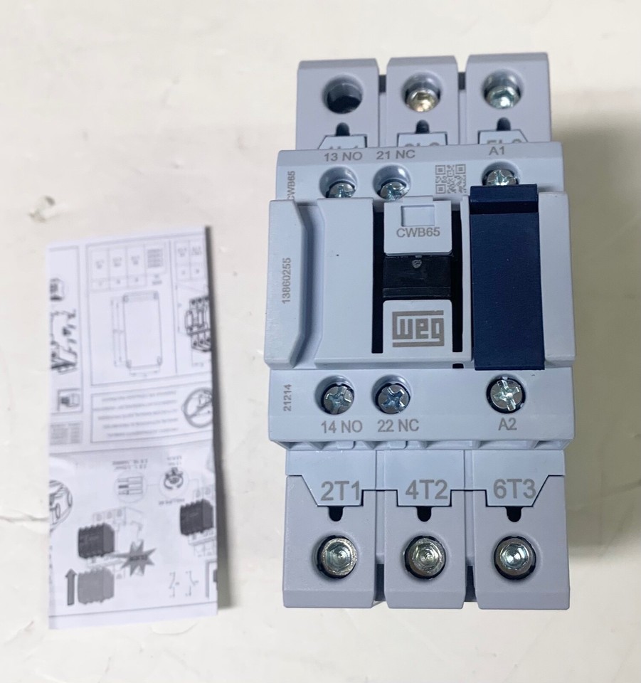 WEG CWB65 11 30V24 3 Pole 65 AMP 180-208 VAC Contactor 13860255 | eBay