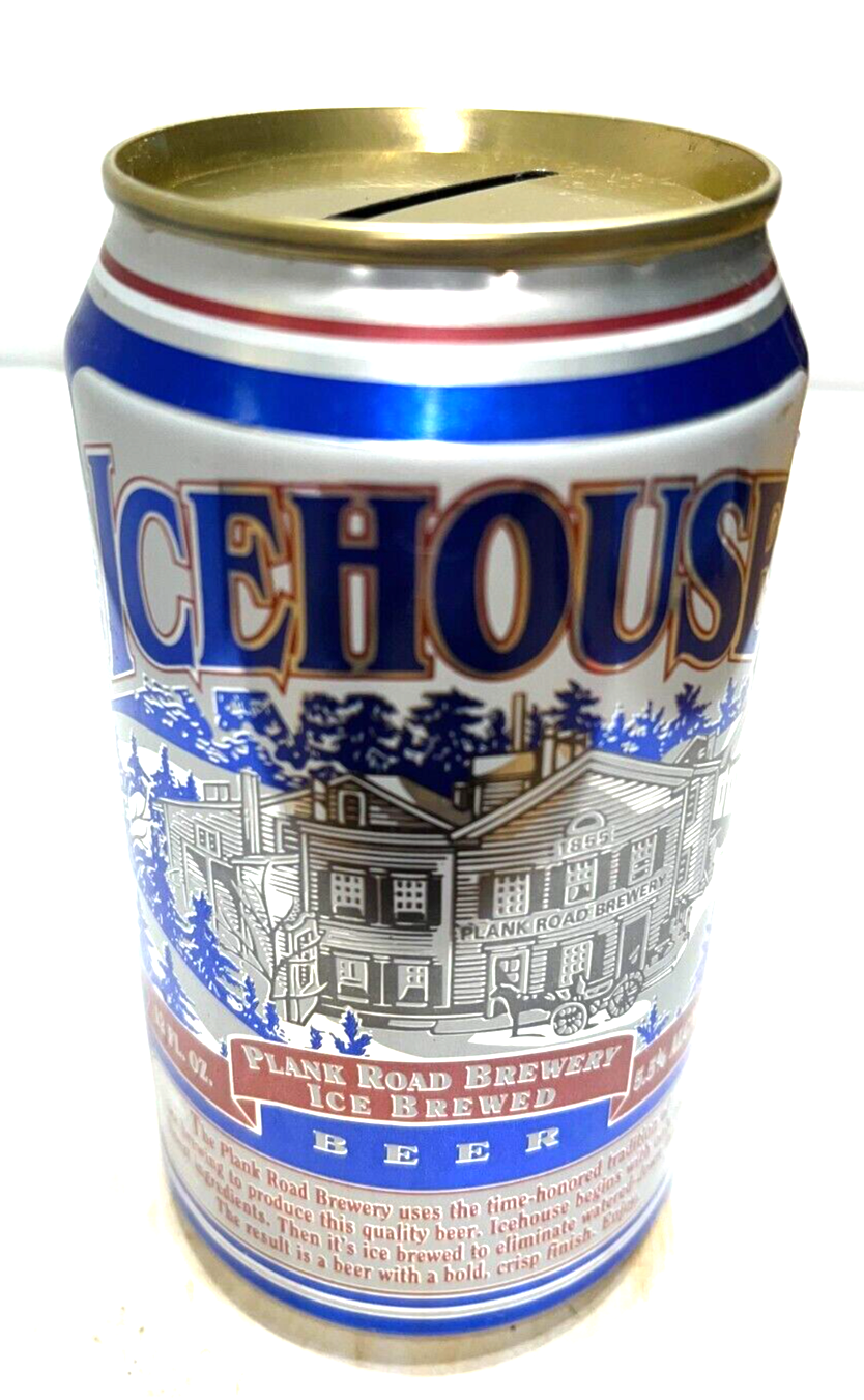 EMPTY 12oz Ice House Beer Can BANK by Plank Road Brewing in Milwaukee ...