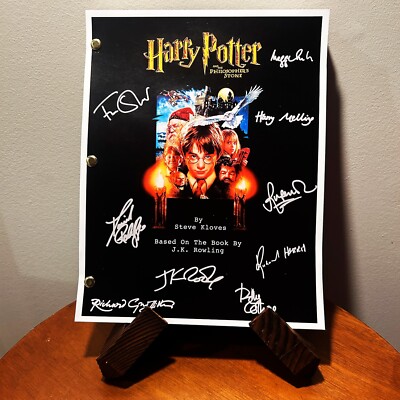 Harry Potter Autographed Signed Movie Script Full Screenplay Sorcerer's ...