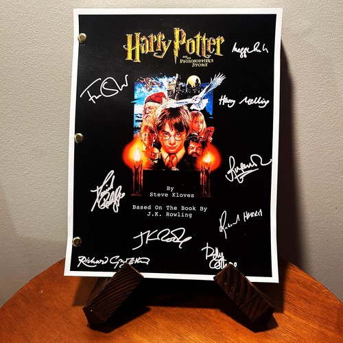Harry Potter Autographed Signed Movie Script Full Screenplay Sorcerer's ...