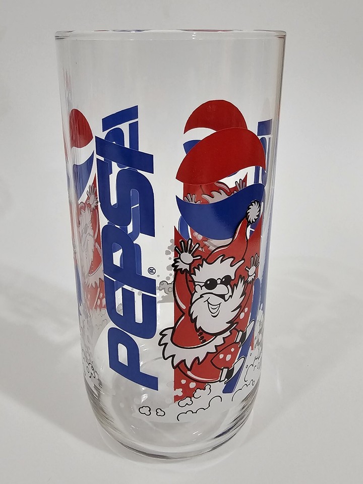Set of 4 Vintage 1990 Pepsi Snowman and Santa Winter Collector Series ...