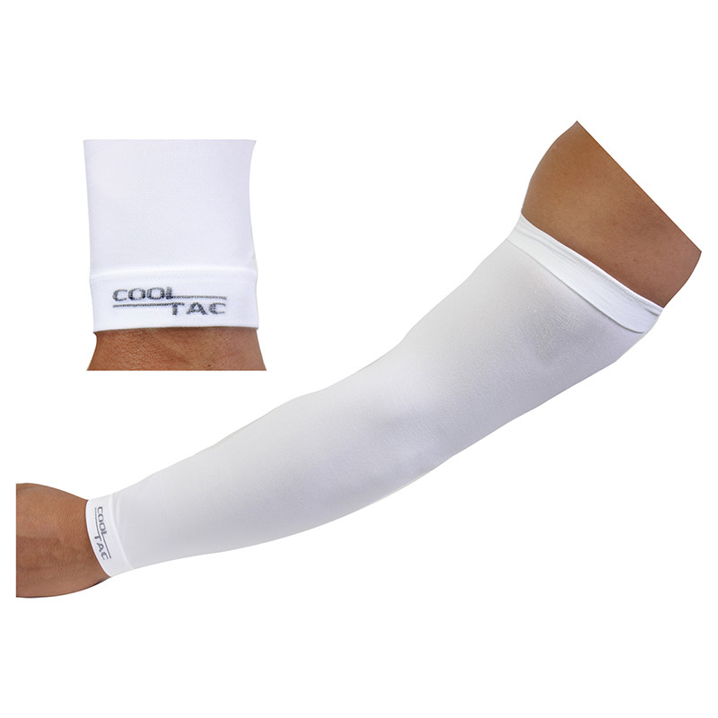 Cool Tac Arm Coolers Clothing Mens Large White Cycling Running Hiking ...