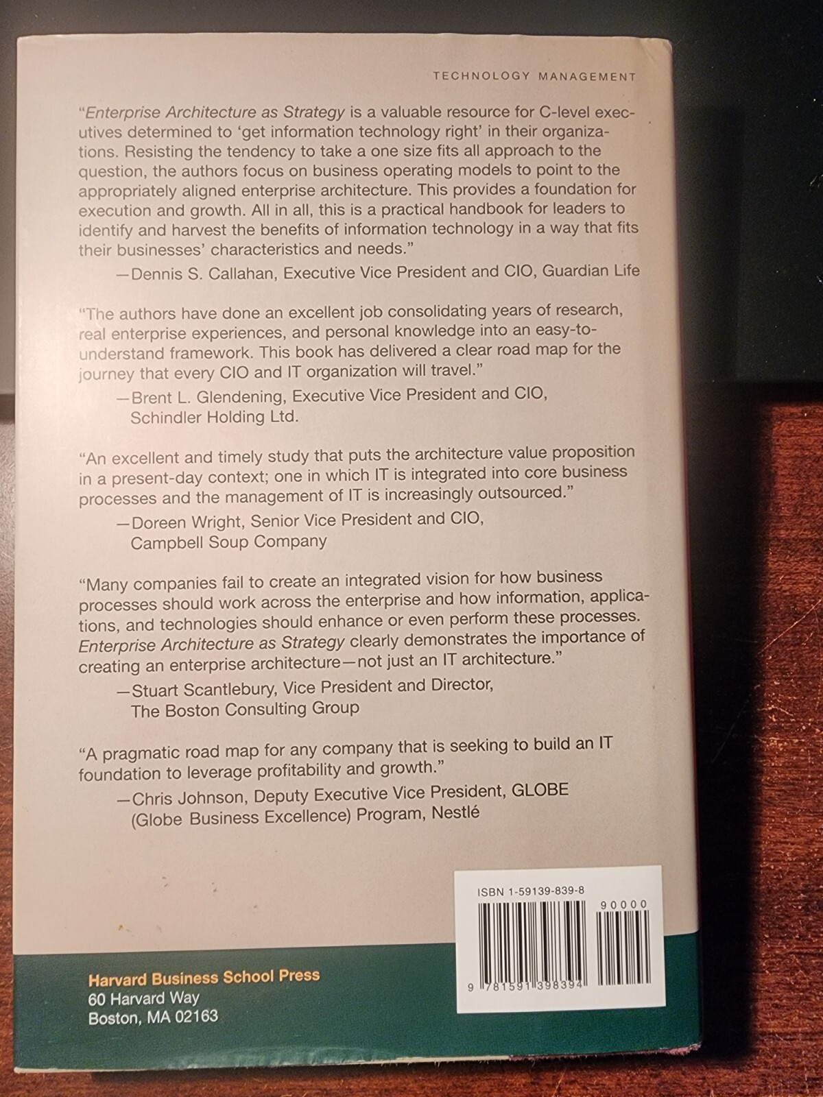 Enterprise Architecture As Strategy : Creating a Foundation for ...