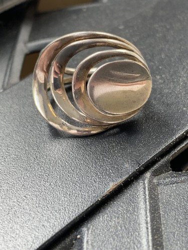 Beautiful RLM Studios Ladies Sterling Silver Swirl Abstract Ring ...