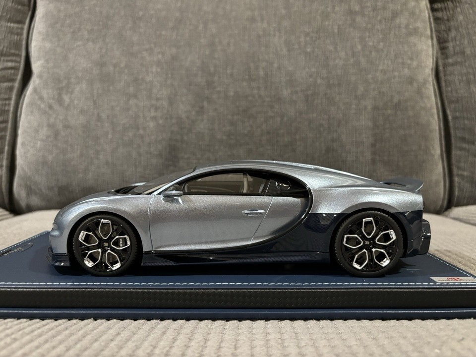 1/18 Mr Collection Bugatti Chiron Profilee Silver Blue Royal Limited ...