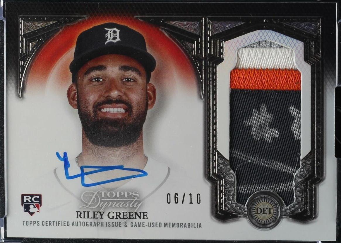 2023 Topps Dynasty - Autographed Patch Riley Greene #DAP-RG2 /10 (AU ...