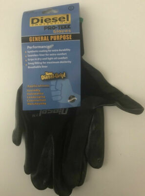 3-6-12Pairs Diesel Grip Pro-Tekk Work Gloves-General Purpose ...