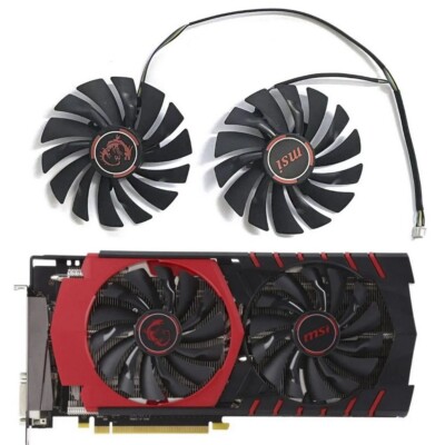95mm MSI R7-370 R9-380 R9-390 GTX950 GTX960 GTX970 GAMING Dual Fan 4Pin ...