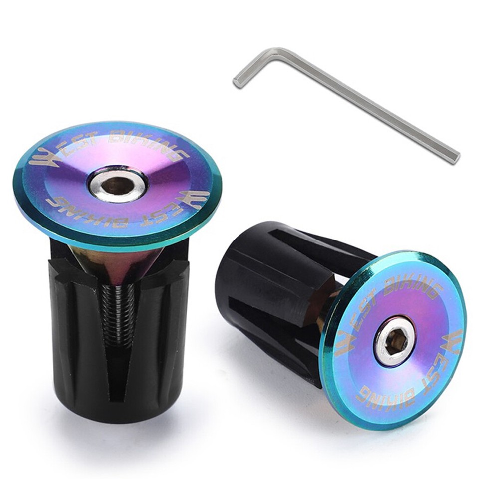 Road Bike MTB Handle Bar End Cap WEST BIKING Alunimum Alloy Bicycle ...