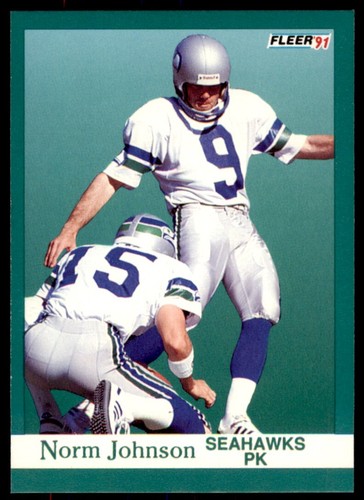 1991 Fleer Norm Johnson . Seattle Seahawks #188 | eBay