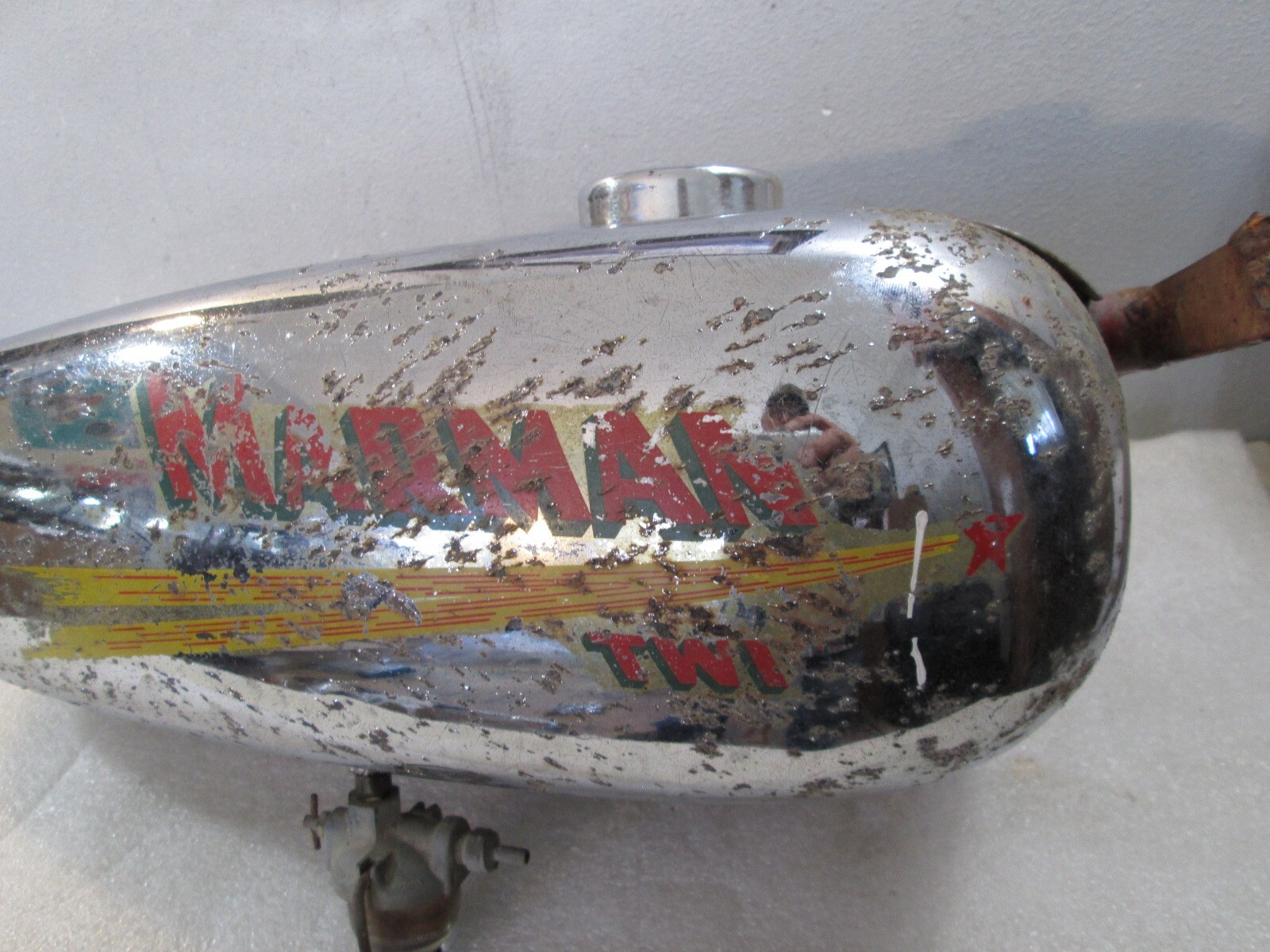1947-1948 Vintage Marman Twin motorcycle bicycle fuel tanks, RARE!!! | eBay