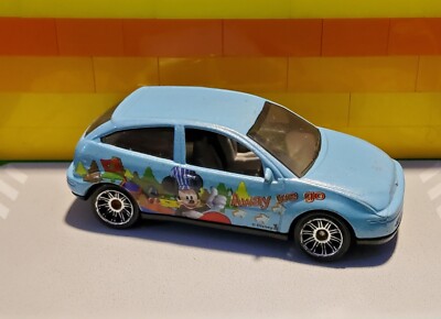 Mattel Car Matchbox Disney Mickey Mouse Away We Go Ford Focus Blue 1999 ...