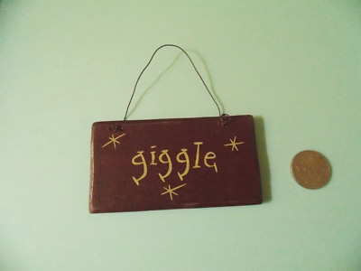 Primitive Sign Ornament giggle | eBay