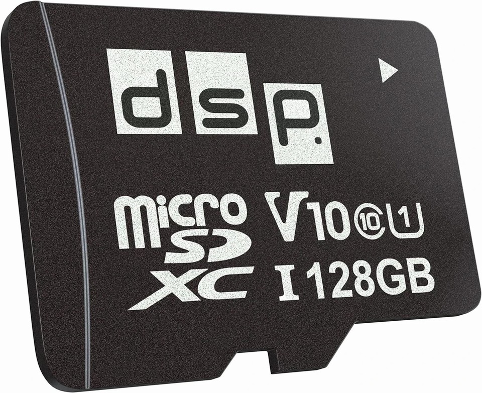 DSP 128GB Micro SD Card Memory Card SDXC SDHC For Camera Class 10 + SD ...