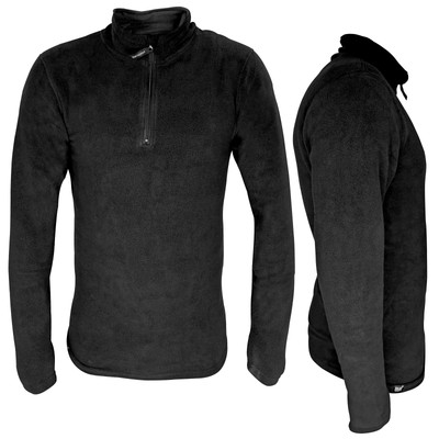 Mens Microfleece Winter 1/4 Zip Thermal Base Layer Long Sleeve Top | eBay
