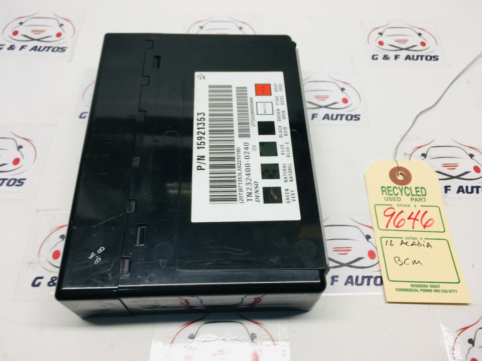 2012 GMC Acadia Body Control Module BCU BCM OEM 15921353 #9646 | eBay