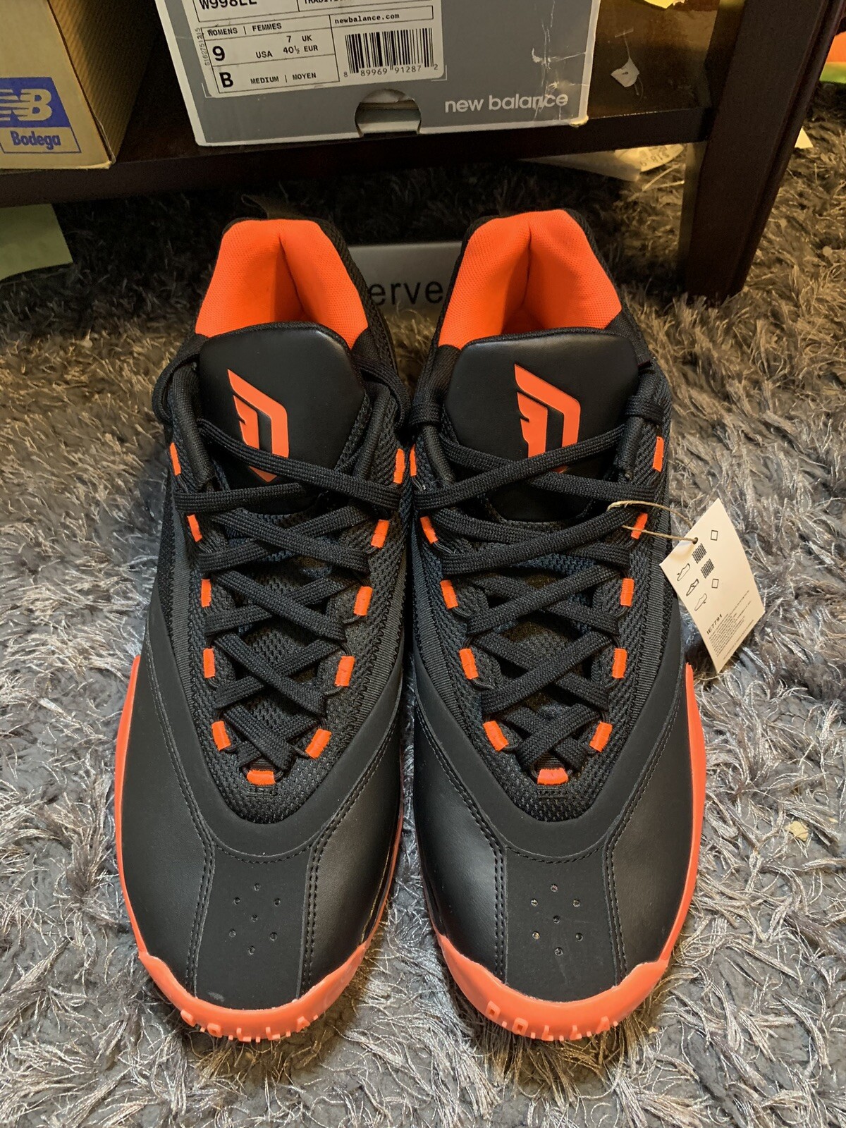 adidas Dame Certified 2 Low Lillard Black Red Mens 13 Basketball Shoes ...