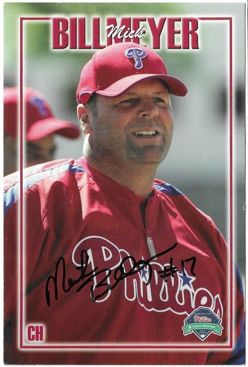 MICK BILLMEYER Autographed Signed 2007 Team Postcard Philadelphia ...