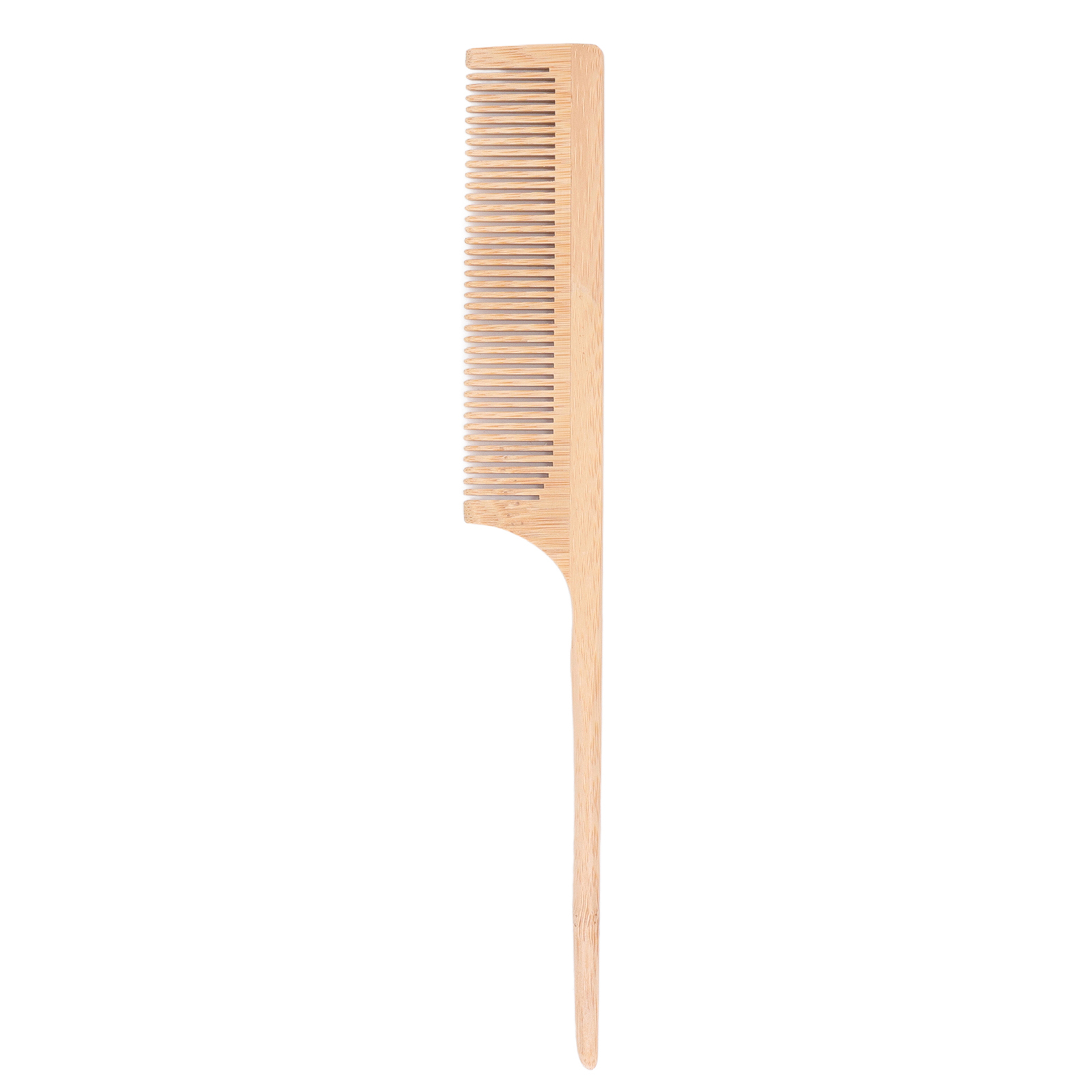 5pcs Bamboo Hair Rat Tail Comb Rounded Teeth Heat Resistant Rat Tail ...