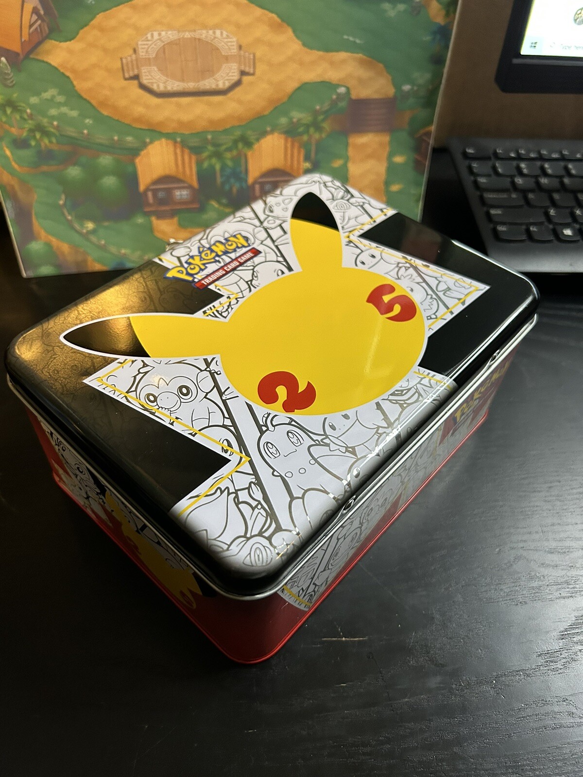EMPTY Celebrations Pokemon 25th Anniversary Collectors Chest Lunchbox ...