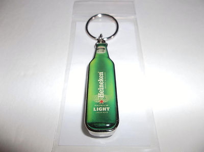 Heineken Light Mini Beer Bottle Cap Opener Keychain-Keyring Great Party ...