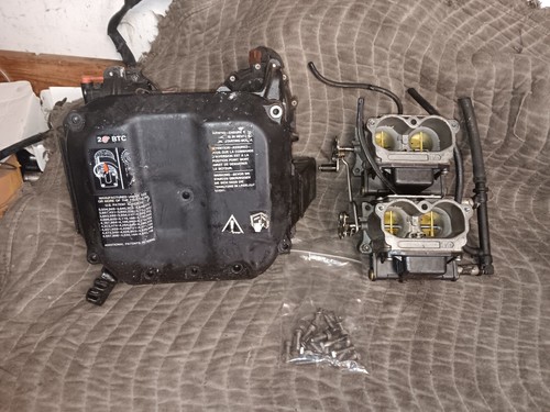 1988 Johnson 88 Spl 90hp 2stroke Outboard Carburetors Carbs VRO Intake ...