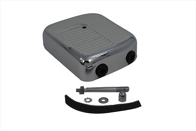 Chrome Dual Coil Finned Panhead Style Coil Cover fits Harley Davidson ...