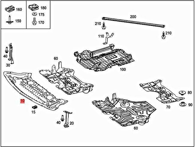 Genuine Mercedes-Benz E250 Front Deflector 212-520-49-23 for sale ...