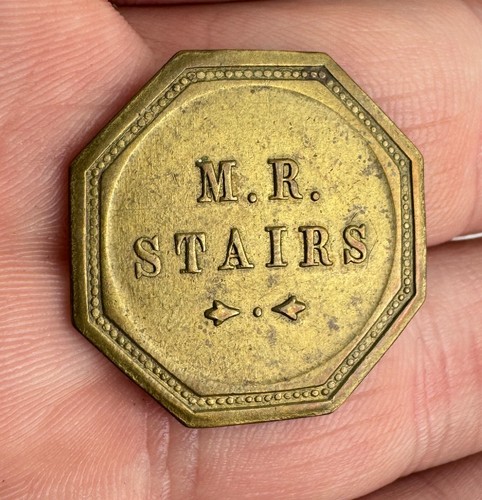 M. R. Stairs The Bank Saloon Garnet Ghost Town Montana Trade Token | eBay