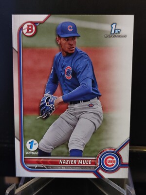 Nazier Mule 2022 1st Bowman Draft 1st Edition #BD-77 - Chicago Cubs | eBay