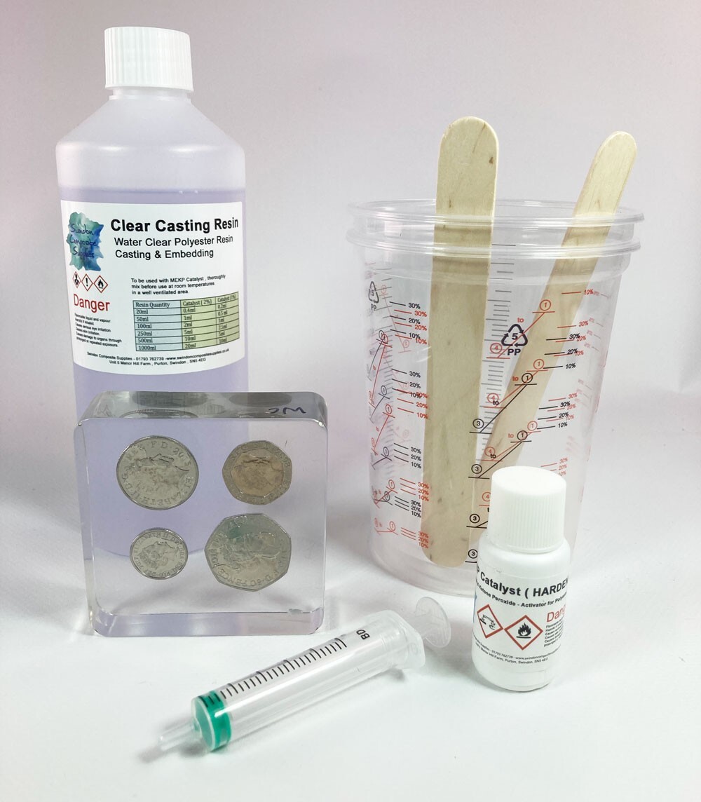 Clear Resin Water Clear Casting Kit - 1kg , 500g, 2kg or 5kg ...