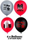 4-12Pcs Siren Head Cartoon Cat Latex Balloons Birthday Party Supplies ...