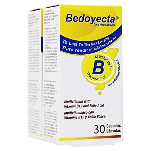 Bedoyecta, Multivitamin B12 & Folic Acid - 30 Capsules - Pack 2 | eBay