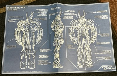 SDCC 2015 DC COMICS PROJECT BATMAN BLUE PRINT POSTER | eBay