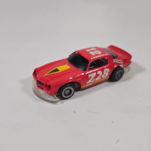 Vintage Tyco Camaro Z-28 Red and White Ho Slotless Car | eBay