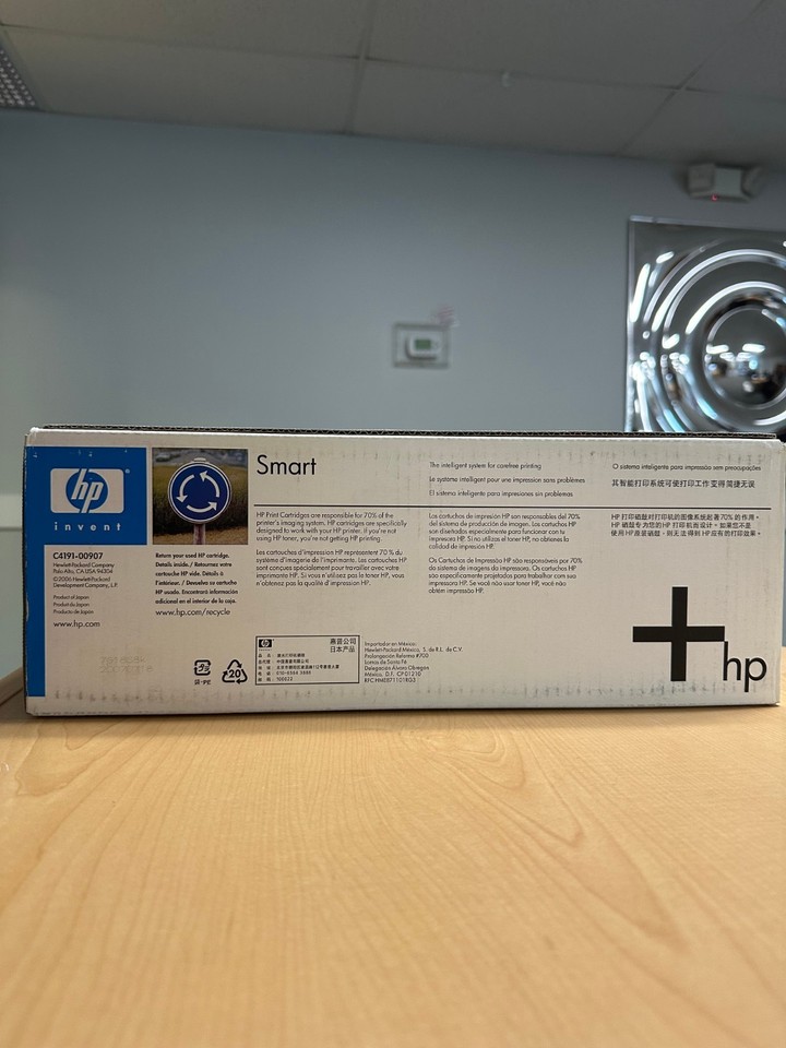 New Genuine HP Color LaserJet 4500 4550 Series C4191A Toner- BLACK ...