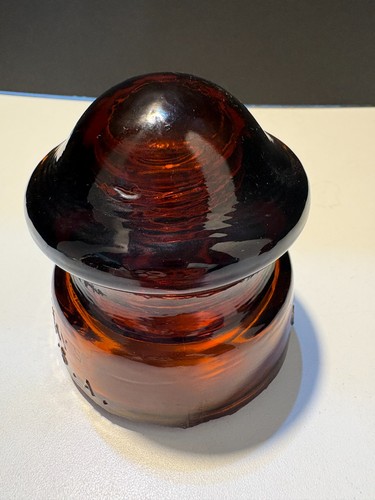ROOTBEER HEMINGRAY D-510 Lomax Glass INSULATOR Regular U.S.A-3.5 x 3 | eBay