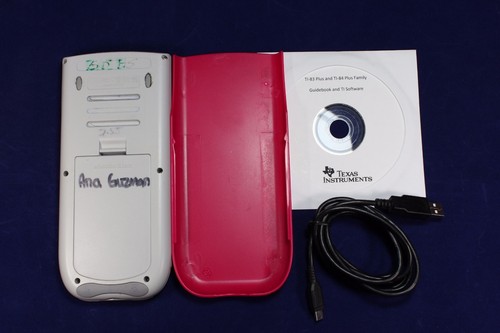 Pink TI-84 Plus Silver Edition Graphic Calculator Texas Instruments CD ...