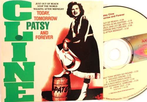 PATSY CLINE "TODAY TOMORROW AND FOREVER" (CD) Traditional Country VG ...