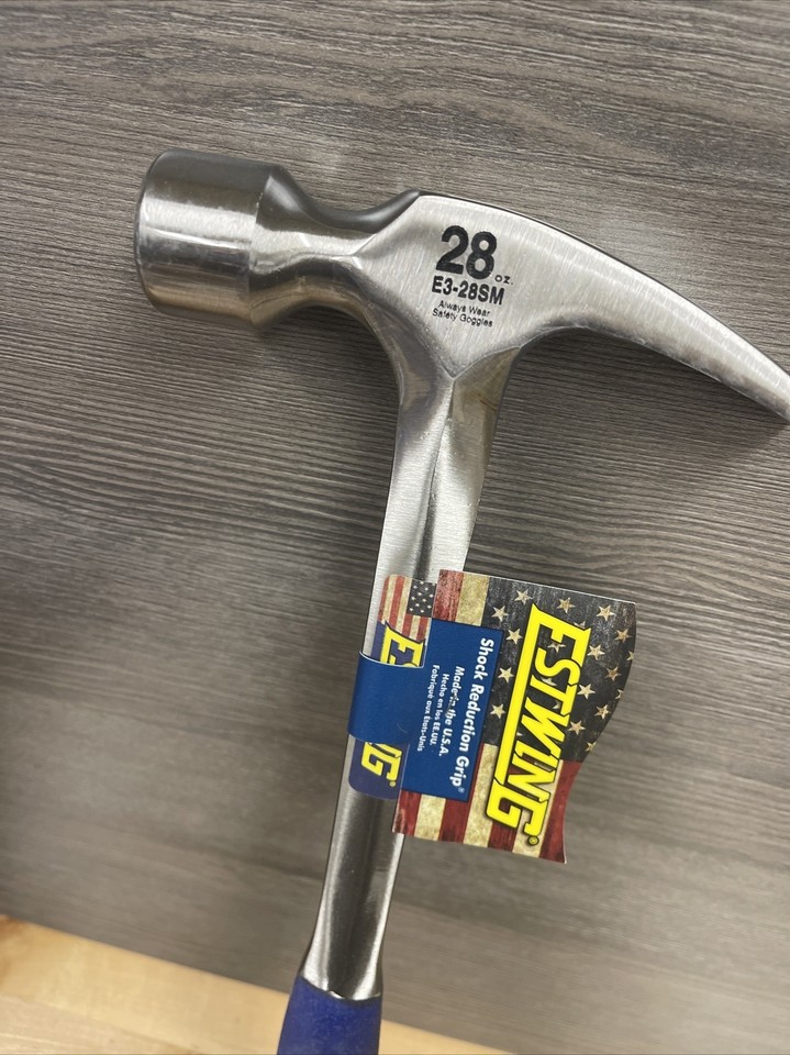 Estwing E3-28SM 28 oz Framing Hammer with Milled Face & Shock Reduction ...