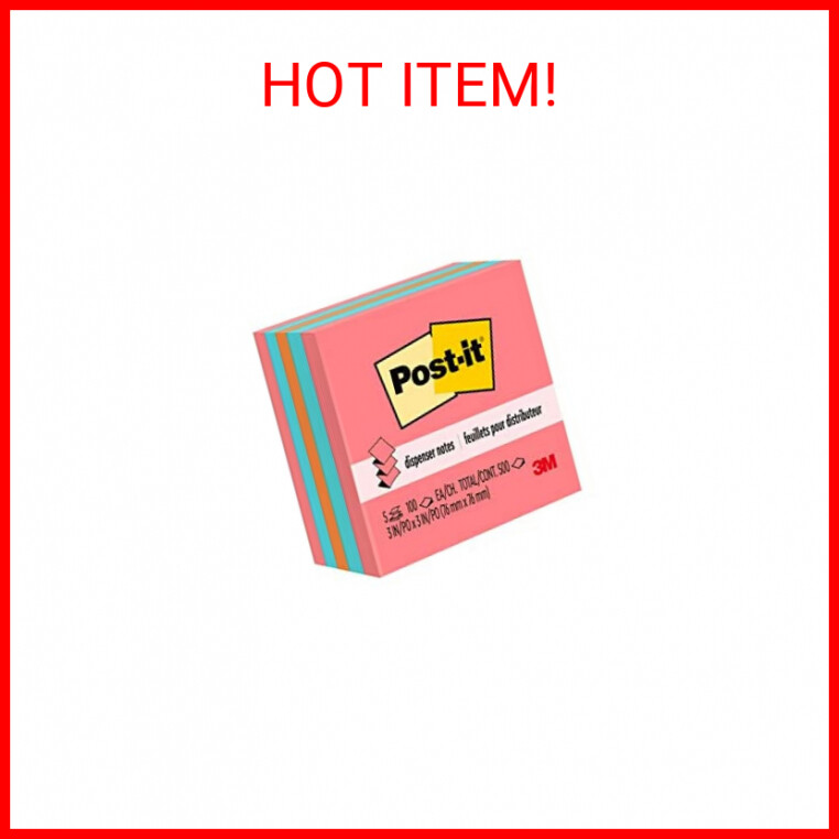 Post-it Pop-up Notes, 3x3 in, 5 Pads, America's #1 Favorite Sticky ...