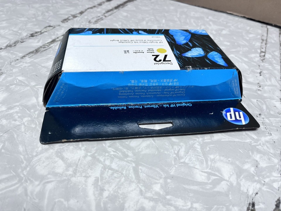 Genuine Sealed HP 72 Designjet Yellow Ink Cartridge C9373A 130ml | eBay