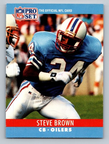1990 Pro Set #117 Steve Brown Houston Oilers | eBay