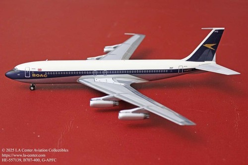 Herpa Wings British BOAC Airways Boeing 707-400 Old Color Diecast Model ...
