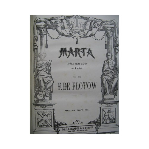 F. DE FLOTOW Martha Opéra Piano solo XIXe | eBay
