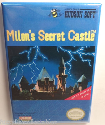 Milon's Secret Castle Nintendo NES Game Box 2"x3" Fridge Locker MAGNET ...