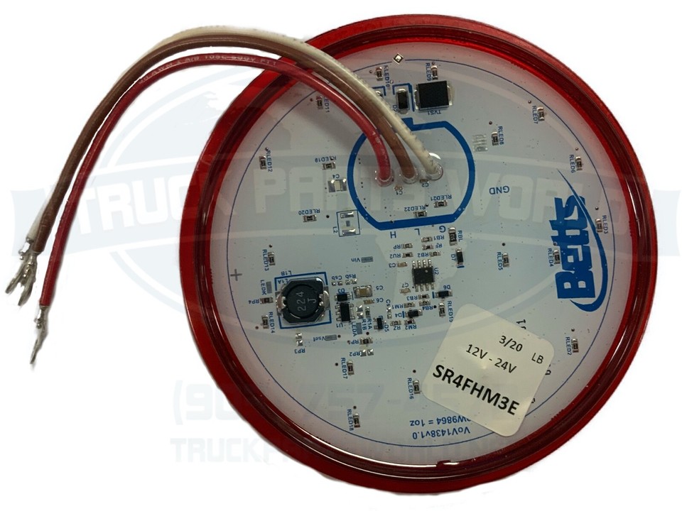 Betts SR4FH453E 4" LED Red Clearance Marker Light Truck Trailer Stop ...