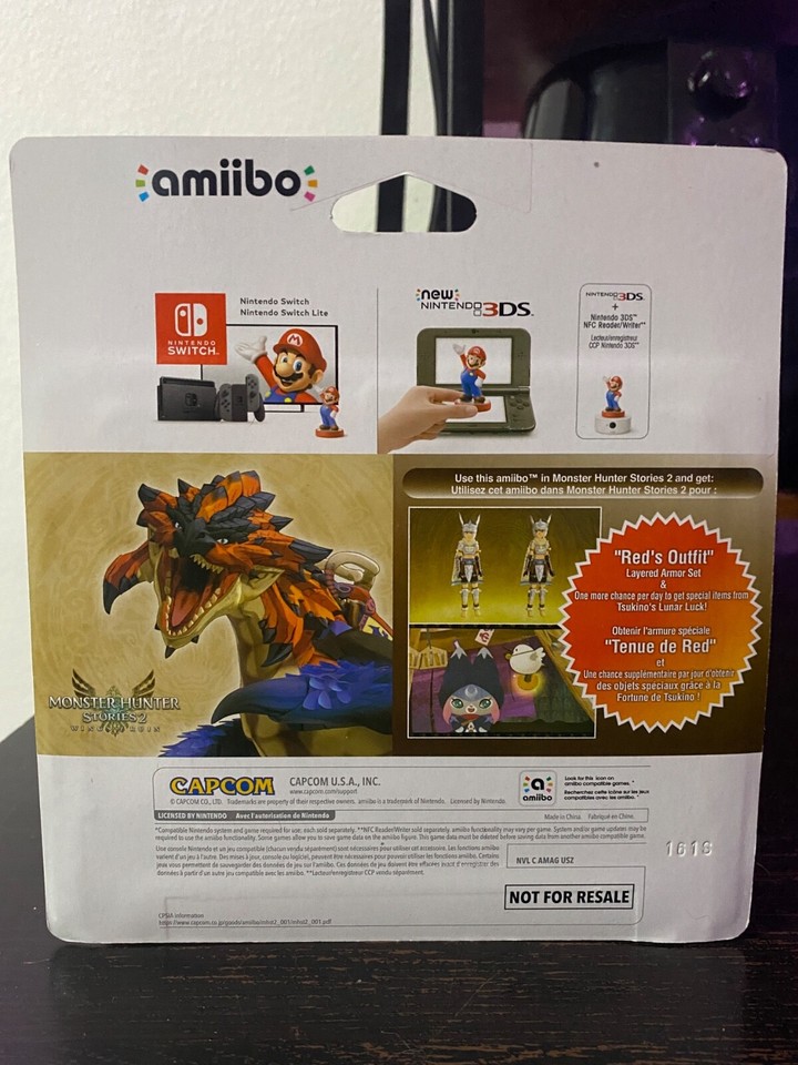 Razewing Ratha Amiibo Figure - Monster Hunter Stories 2 - UNOPENED ...